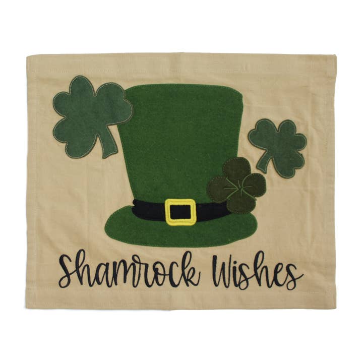 Shamrock Wishes Pennant - Allyson’s Place | Primitive Home Décor