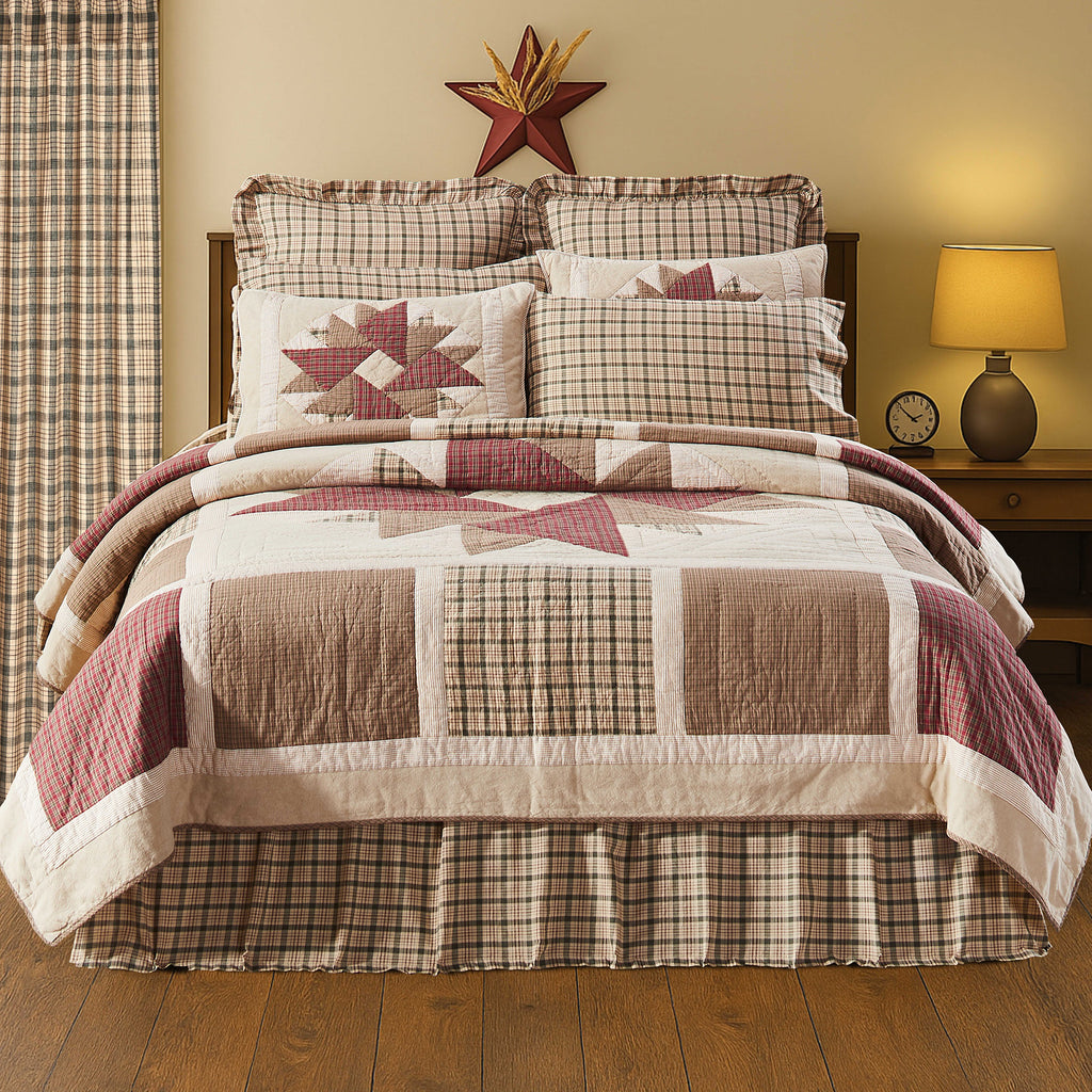 Cider Mill Queen Quilt 90Wx90L - Allyson’s Place | Primitive Home Décor