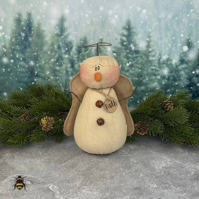 Faith the Snowy Snowman Angel - Allyson’s Place | Primitive Home Décor