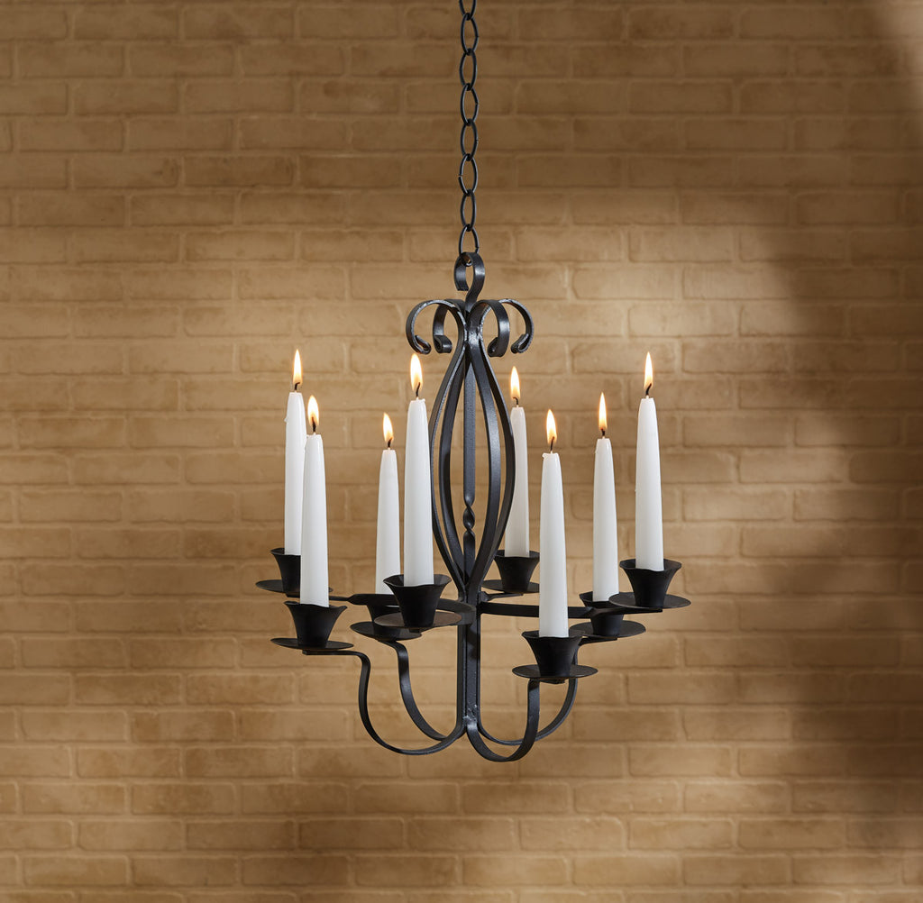 Forged Iron Hanging Candelabra - Allyson’s Place | Primitive Home Décor