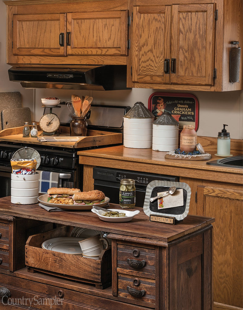 White Silo Canisters Set of 3 - Allyson’s Place | Primitive Home Décor